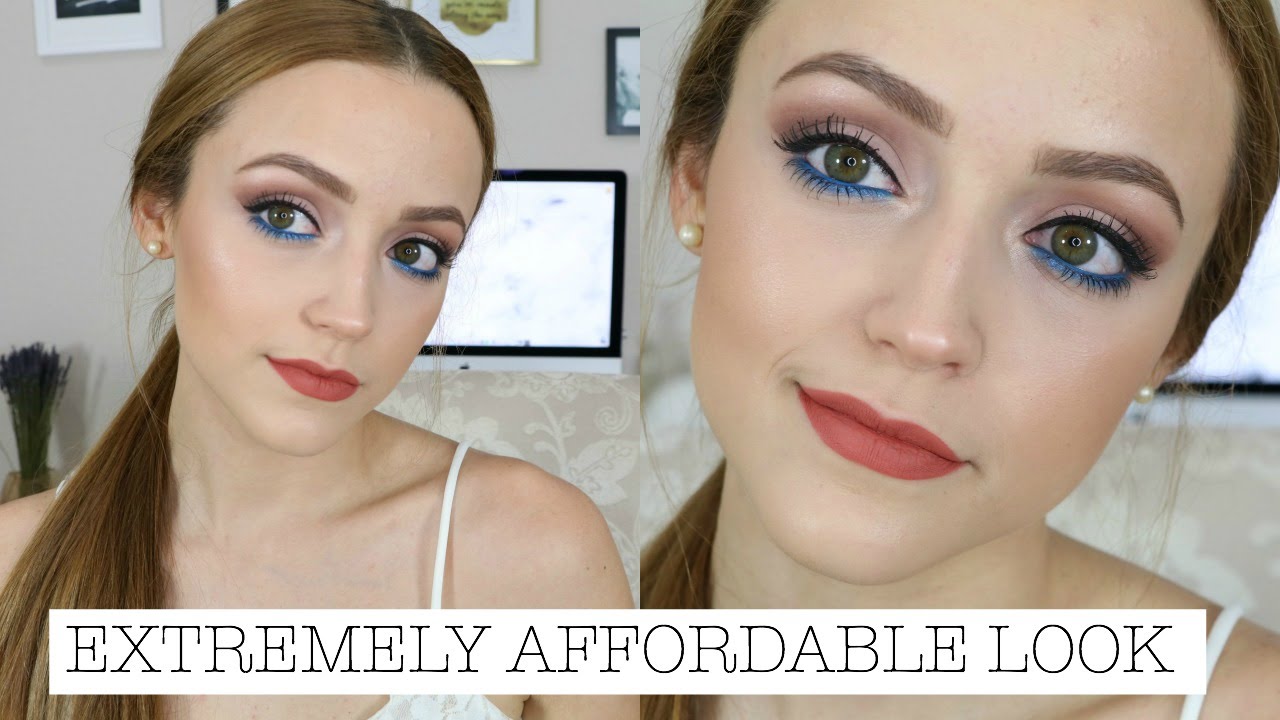 Makeup Tutorial Using Products UNDER $10.00 - YouTube