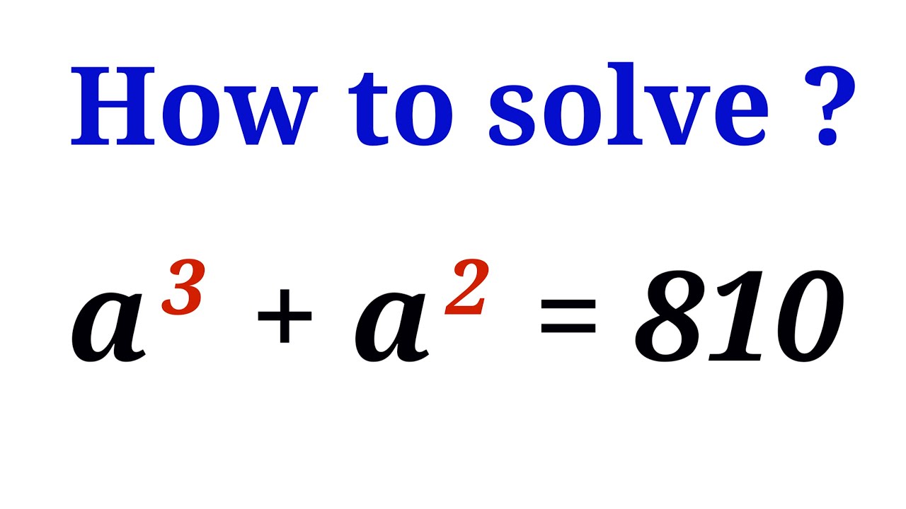 Equation Solving | Maths Olympiad | You should learn this method - YouTube