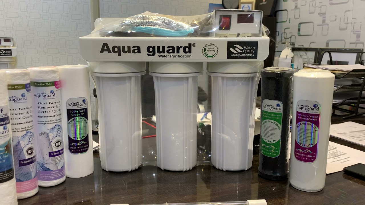 3 Stage Water Filter, Made in Taiwan, Aqua Guard - YouTube
