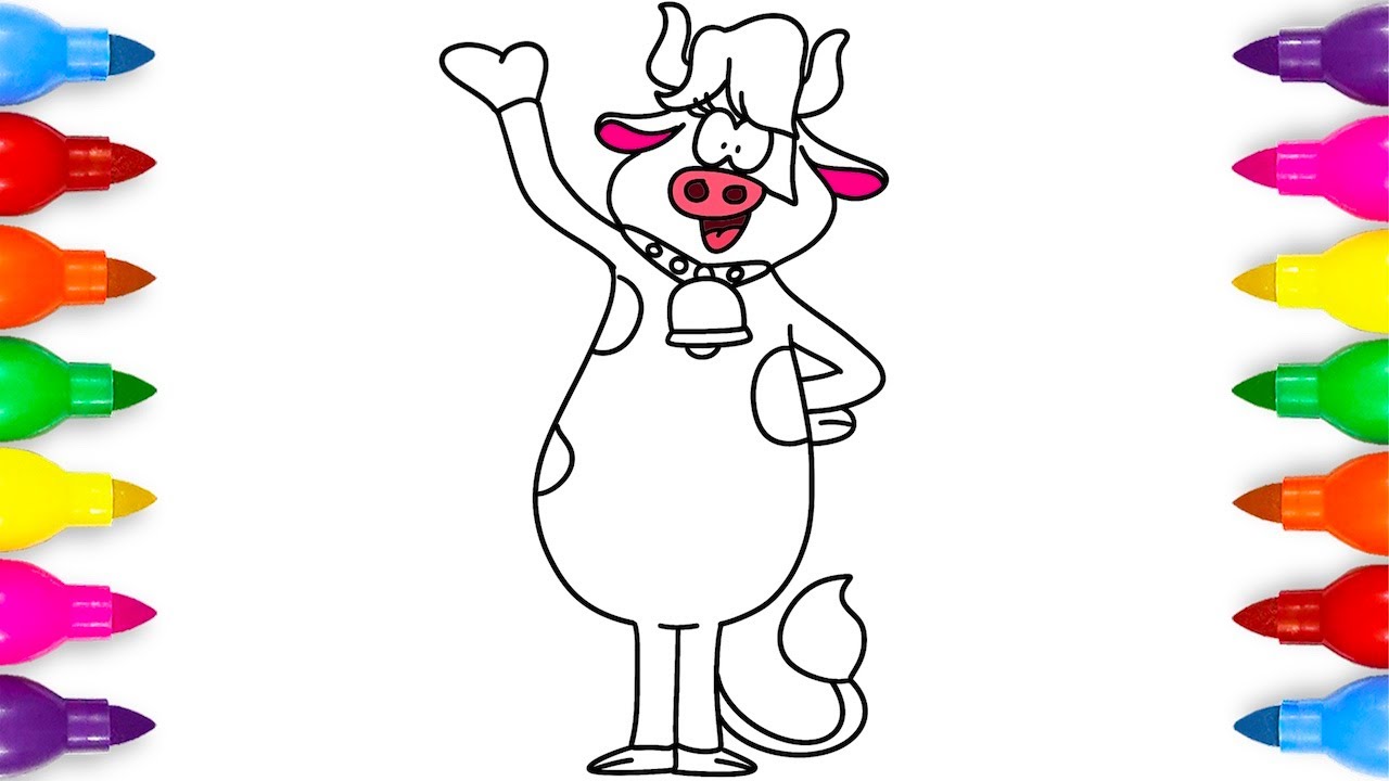 Drawing Ethel the Cow from The Garfield Movie - YouTube