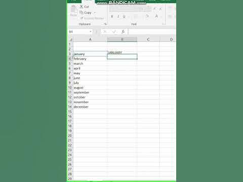 #Changecase small letter to capital letter in excel - YouTube