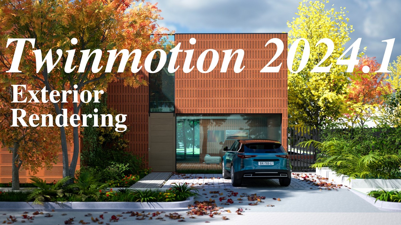 TWINMOTION 2024.1 EXTERIOR RENDERING TUTORIALS 32 - YouTube