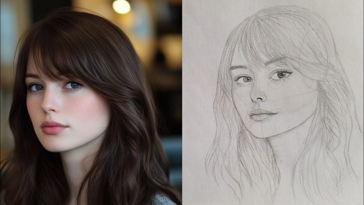 AM ART| Relax and enjoy a beautiful portrait - YouTube