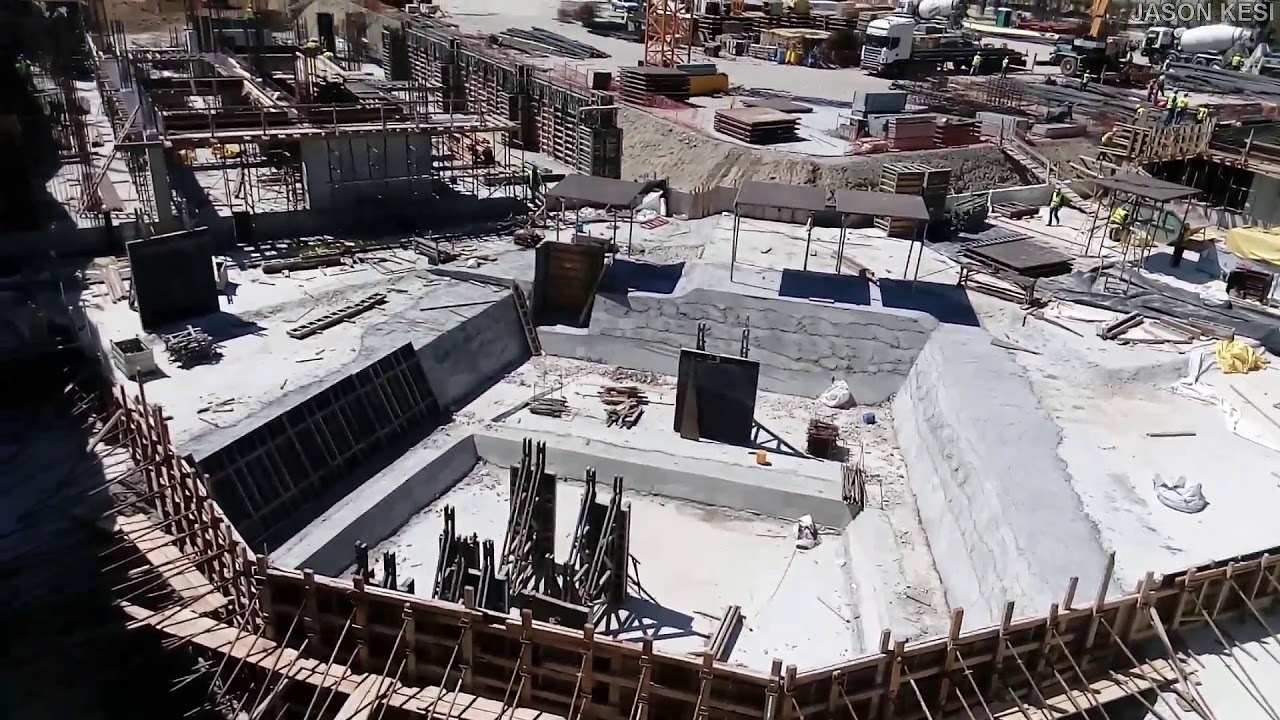 Εργα για το γηπεδο της ΑΕΚ 02/04/2018 - YouTube