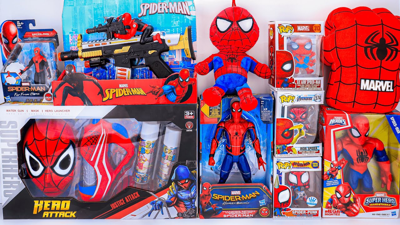 Spider Man action doll | Marvel popular toy collection | Marvel toy gun ...