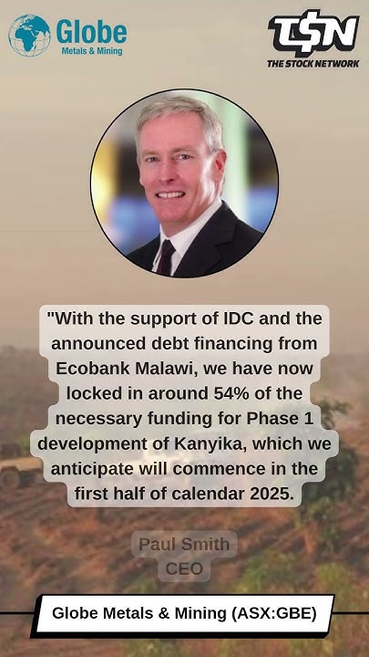 Globe Metals & Mining Limited (ASX:GBE) signs non-binding Term Sheet for Kanyika Niobium Project ...