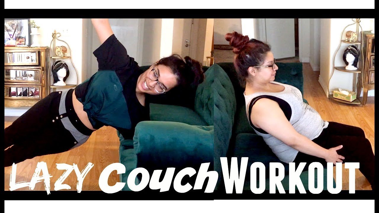 Lazy FULL BODY Couch Workout || Mimi & Lala ♥︎ - YouTube