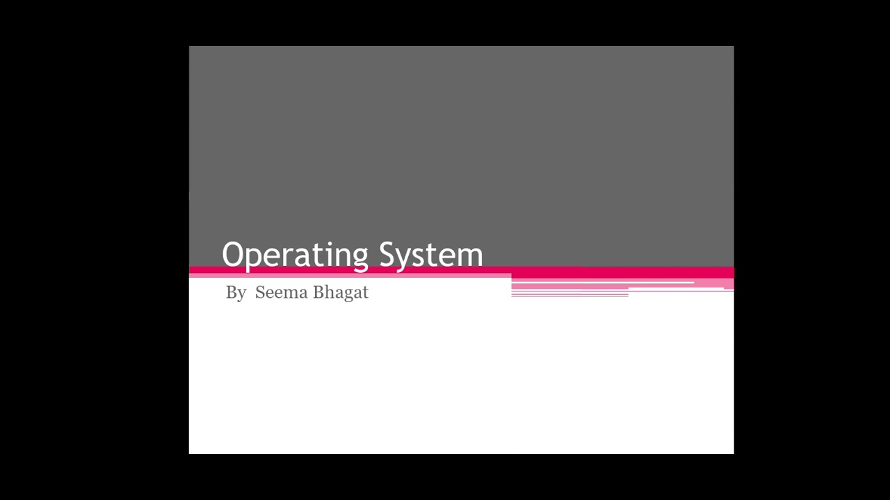 Operating system / Bsc I year / semester 2/ Gondwana University - YouTube