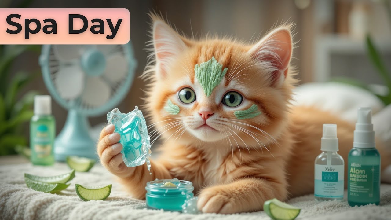 Cute Tiny Cat’s Relaxing Spa Day 🛁 | Purrfect Self Care Routine! - YouTube