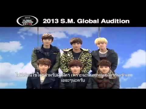 [Thai Sub] 130222 EXO-K Greetings for 2013 S.M. Ent. Global Auditions