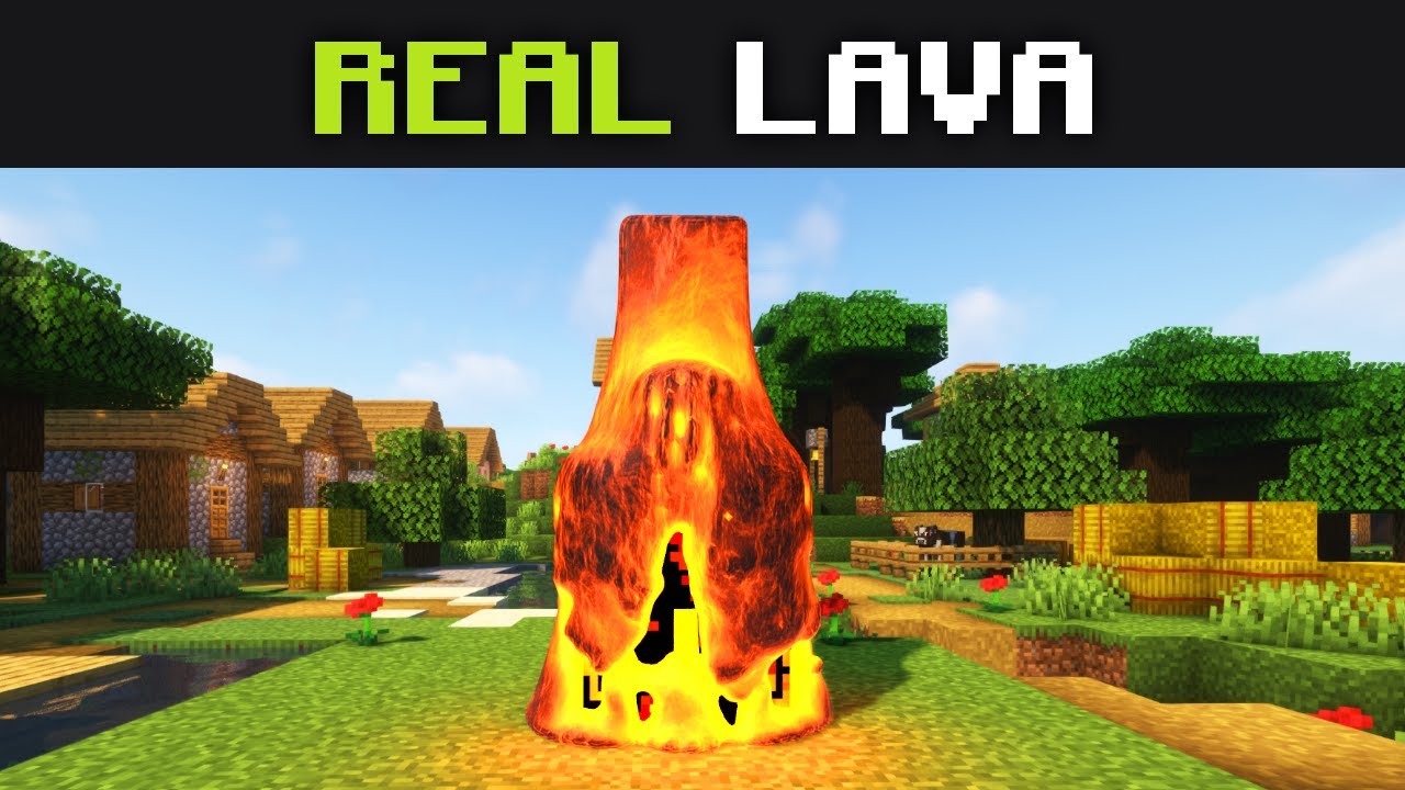 Realistic Lava in Minecraft 2 - YouTube