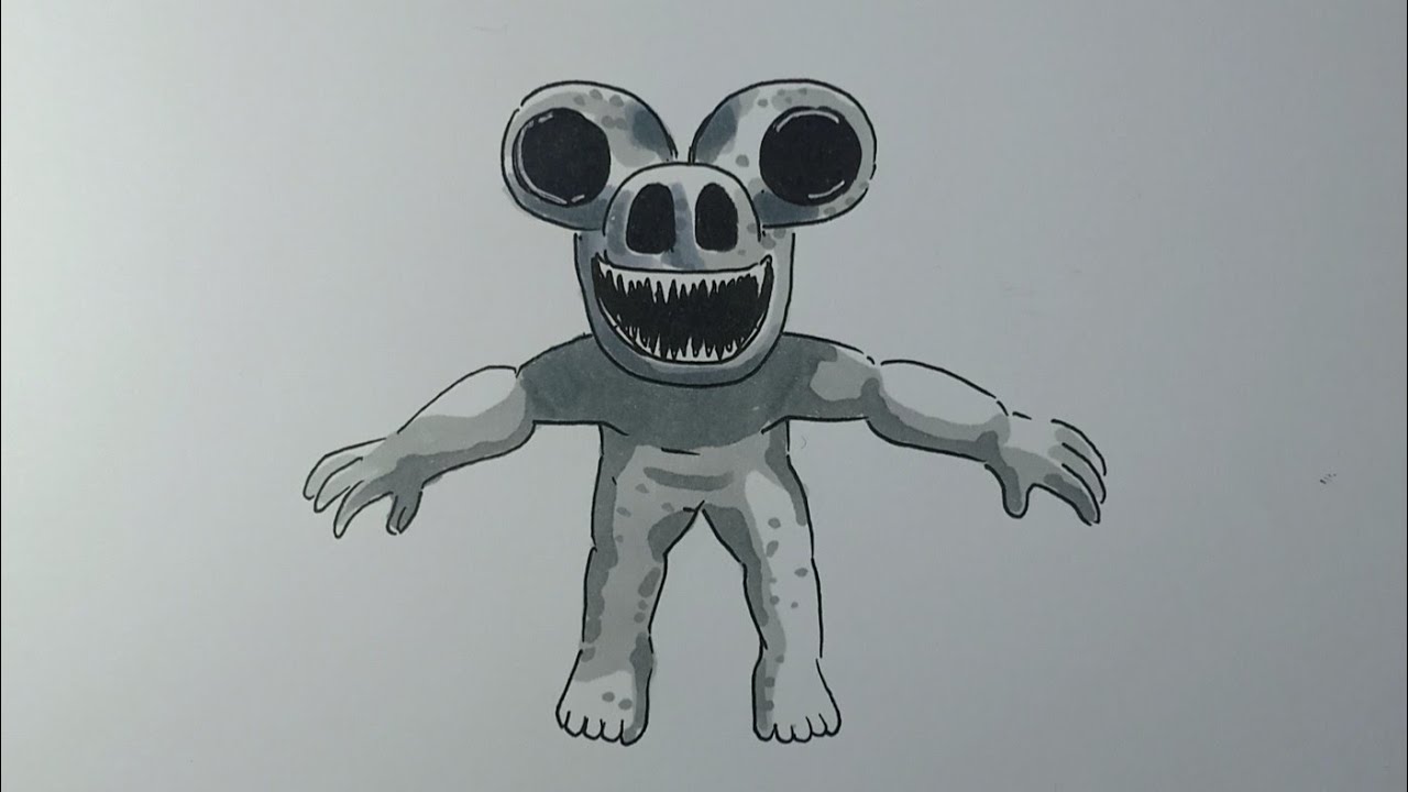 How To Draw Zoonomaly Bosser Very Easy Part 6 - YouTube