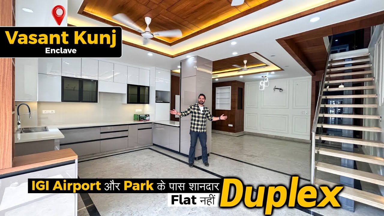 Vasant Kunj में Duplex Farm View और Terrace के साथ | Duplex In South Delhi | 4 BHK Duplex - YouTube