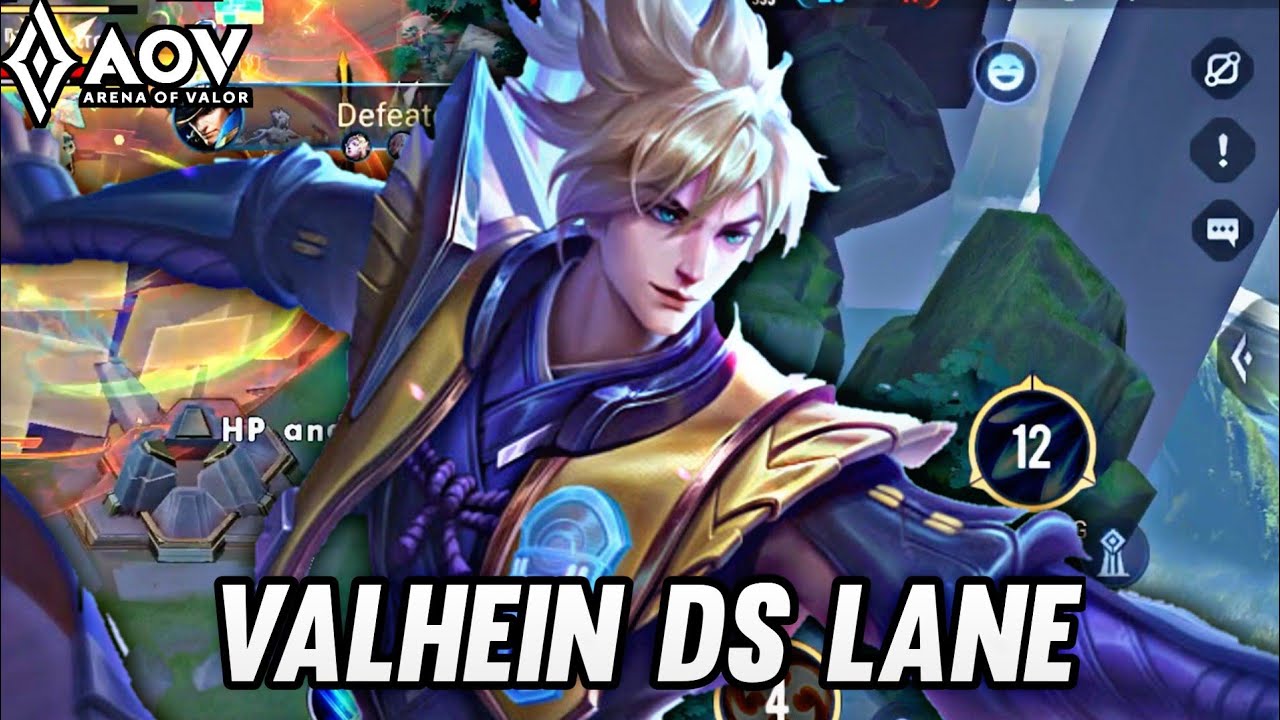 VALHEIN GAMEPLAY | VALHEIN DS LANE - ARENA OF VALOR - YouTube