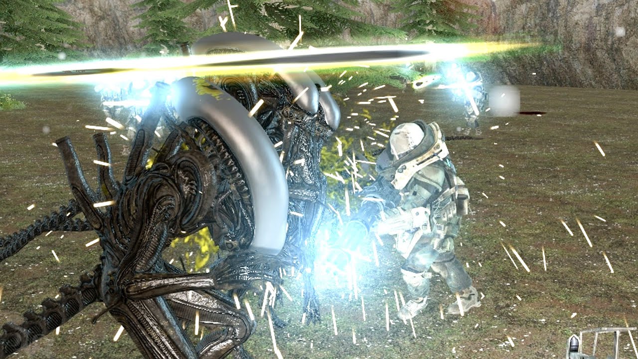 Remastered Alien: Isolation | Alien NPCs vs Combine Juggernauts - YouTube