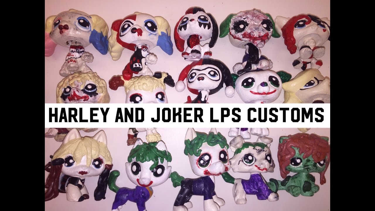 Lps Harley Quinn & Joker Customs - YouTube