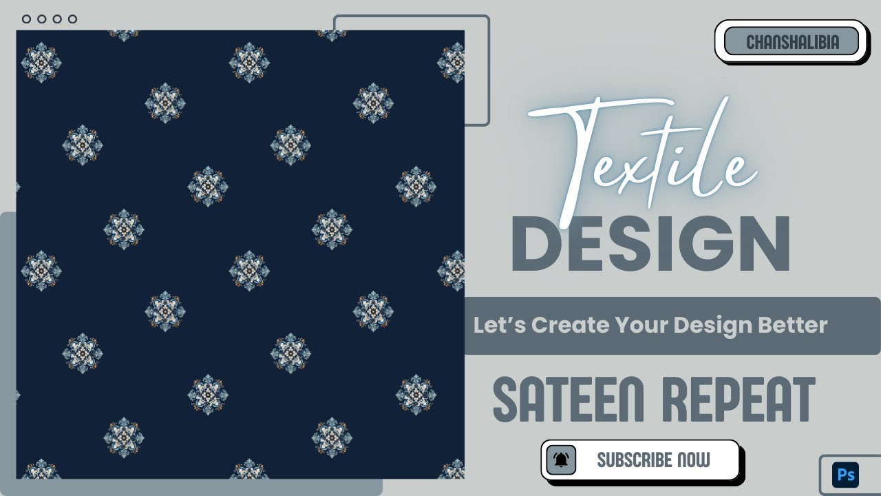 Sateen Repeat Pattern Photoshop | #design #photoshop #textiledesign ...