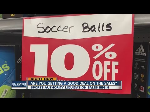 Are you getting a good deal on the Sports Authority sales?