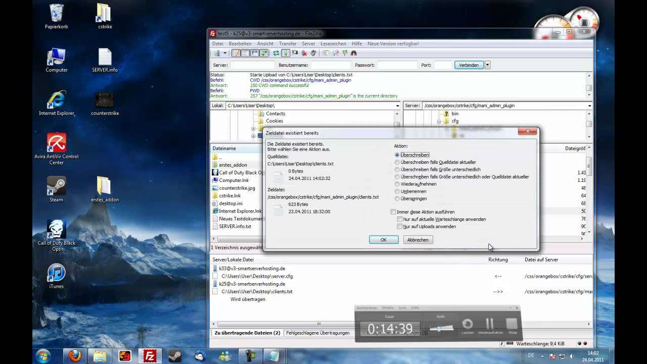 Css Server bestellen und einrichten des mani admin plugin Part 2 - YouTube