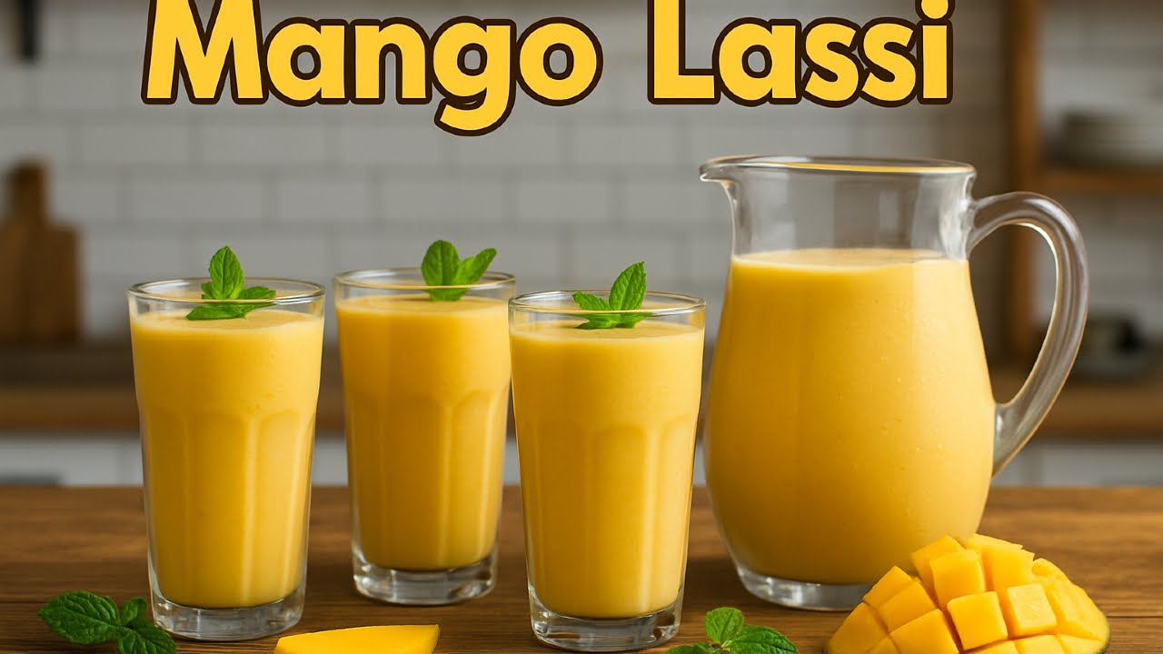 Mango Lassi Recipe How To Make Lassi At Home Summer Drinek easy recipe ...