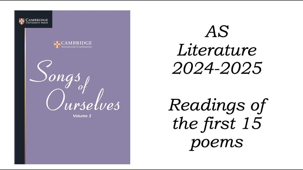 Songs of ourselves - Readings of the first 15 poems - YouTube