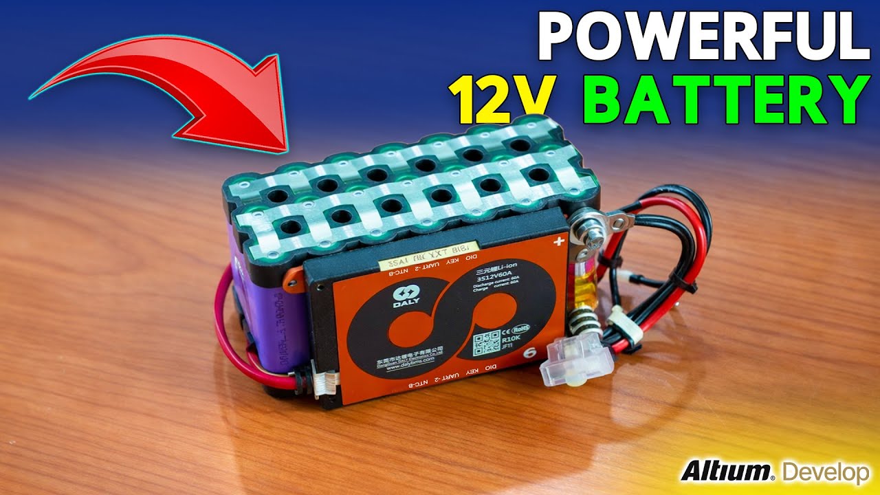 DIY Powerful 12V Battery🔋 Making at Home using 18650 Battery 🔥 Altium ...