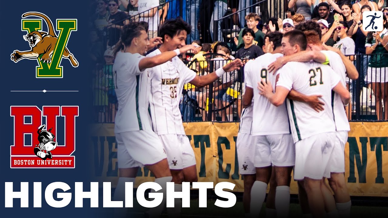 Vermont vs Boston University | NCAA College Soccer | Highlights ...
