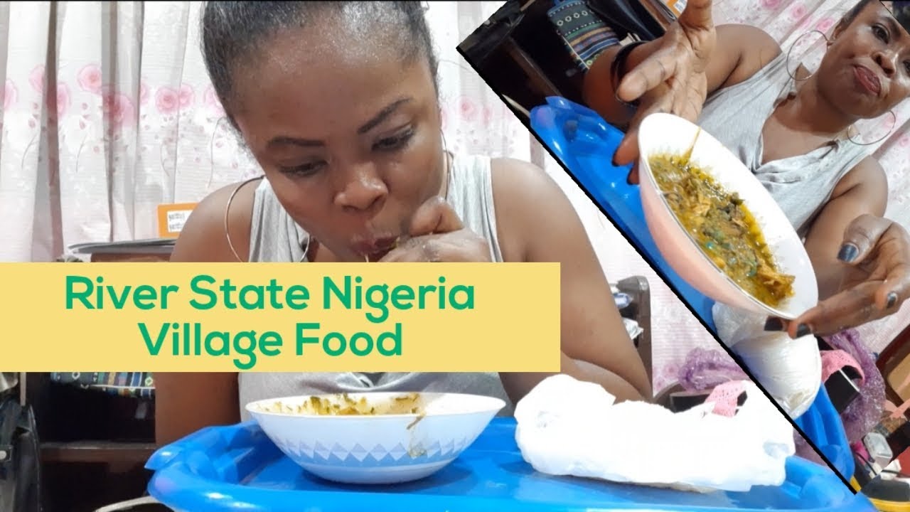 Mukbang! River State Nigeria Native Soup With Fufu - YouTube