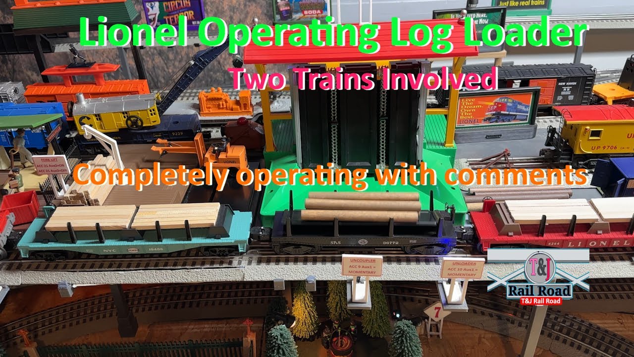 Messing around with the Lionel Log loader on main layout with two ...