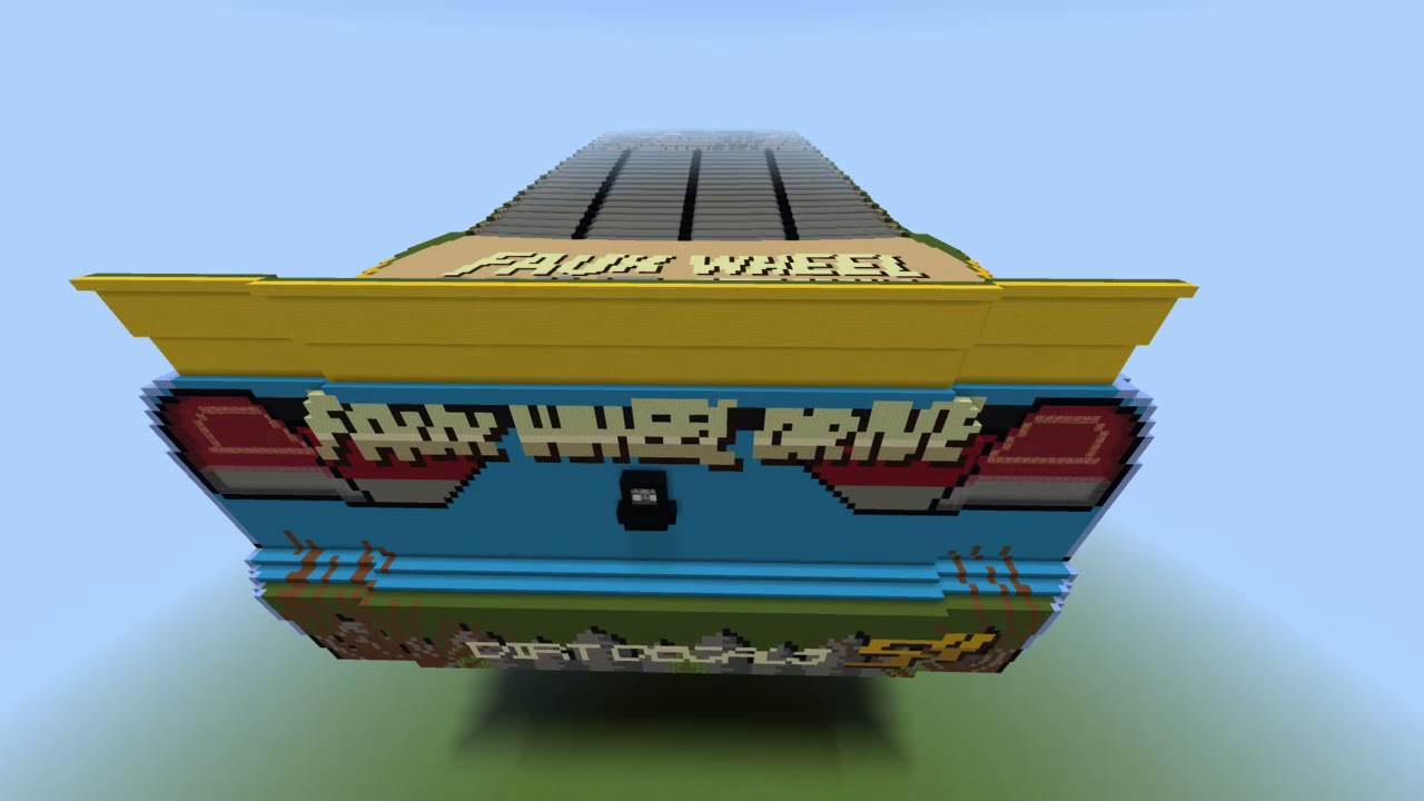 Minecraft Disney Pixar Cars Mega Build - Tommy Highbanks (Faux Wheel ...