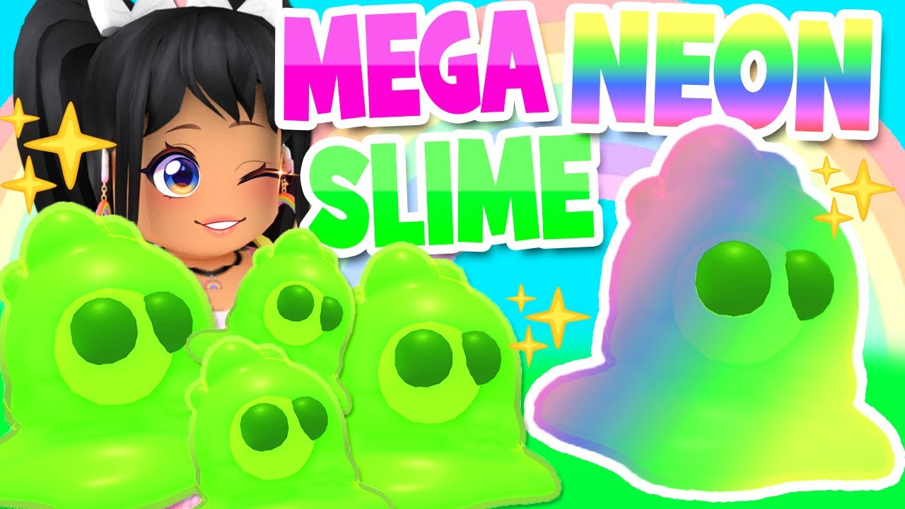 MAKING a *MEGA NEON SLIME* Pet in ADOPT ME (roblox) NEON Werewolf - YouTube
