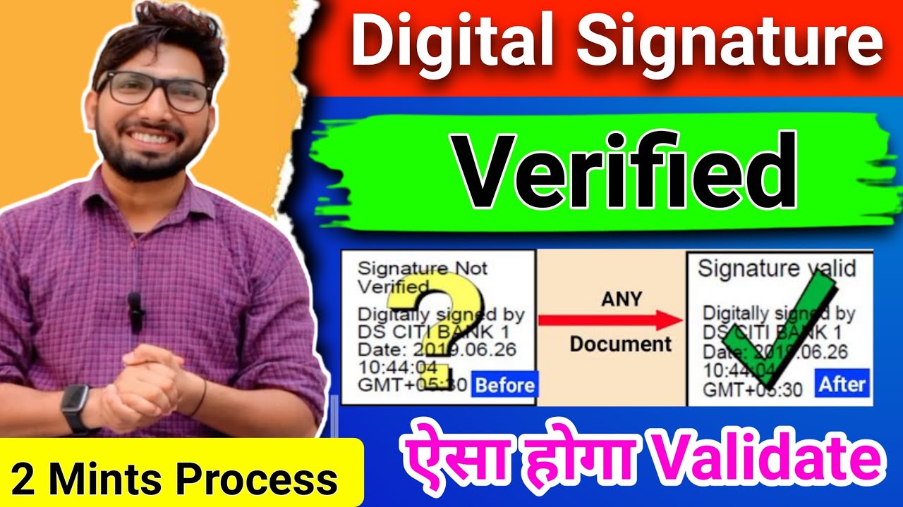 How Validate DIGITAL SIGNATURE in Any Documents ? / Digital Signature Verification 2025 - YouTube