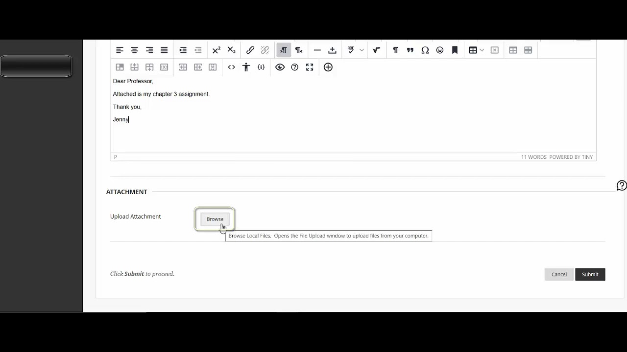 Attaching a File to a Mail in Messages - Internal Mail - YouTube