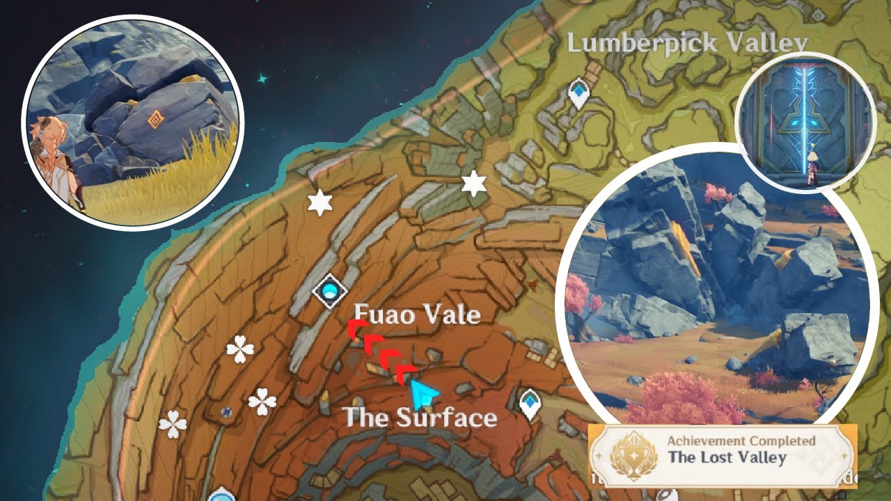 The Lost Valley chasm domain unlock | ver 2.6 | unique rock pillar ...