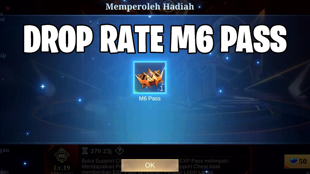 TEST DROP RATE M6 PASS & EXP PASS DI M6 SUPPORT CHEST MOBILE LEGENDS ...