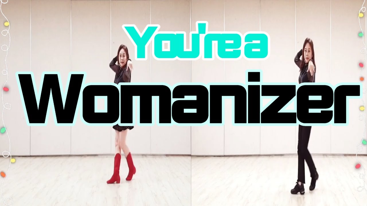 You're a Womanizer Line dance [Choreo Harry Samana INA] - YouTube