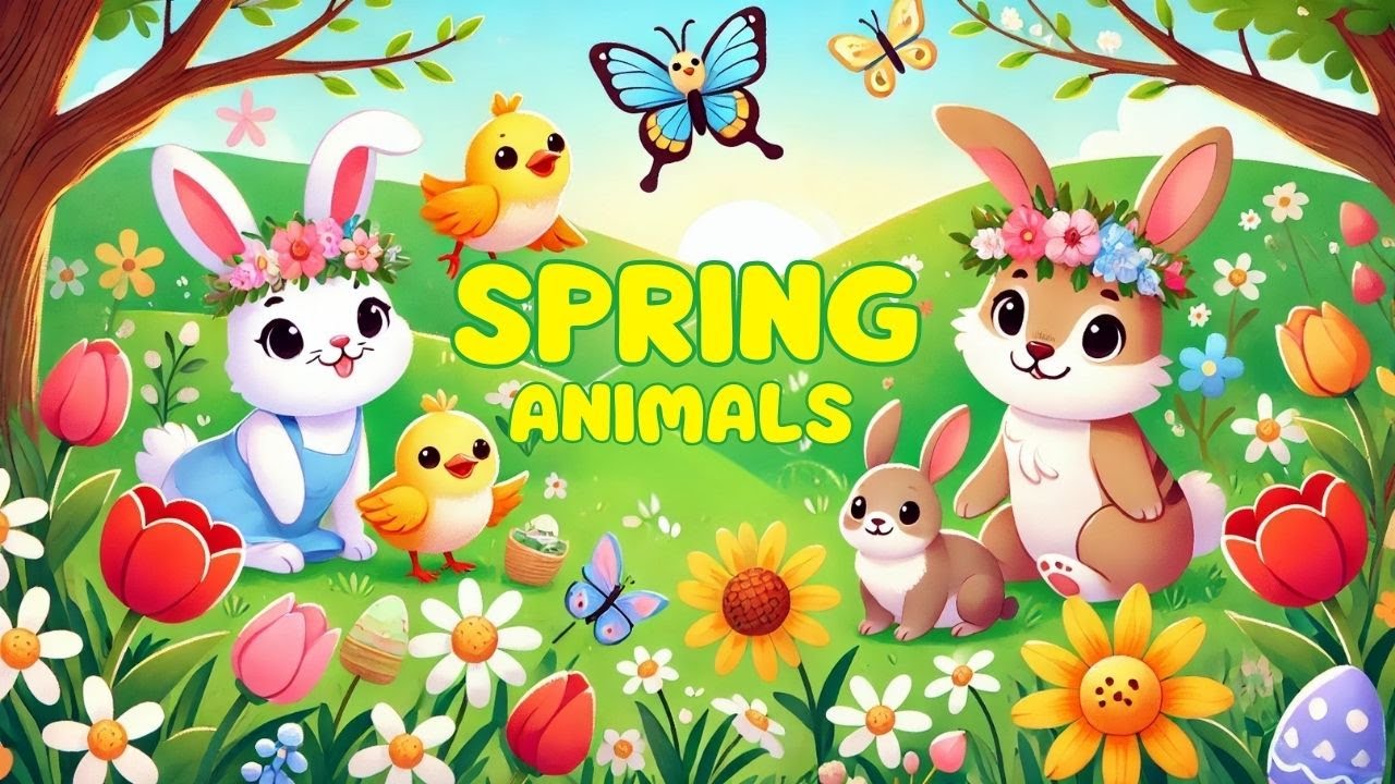 🌸🐰 Springtime Animal Song – Bunny, Chick & Lamb Fun! 🐣🌿 - YouTube