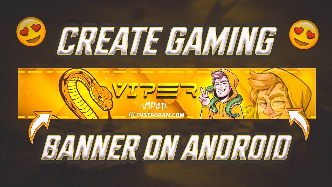 Create Gaming Banners on Android (EASY & FREE) - YouTube