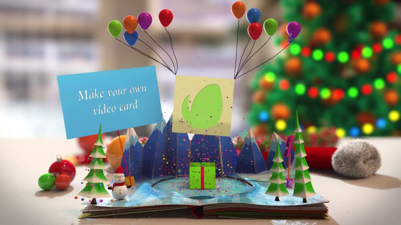 Make a custom video card for the holidays - YouTube