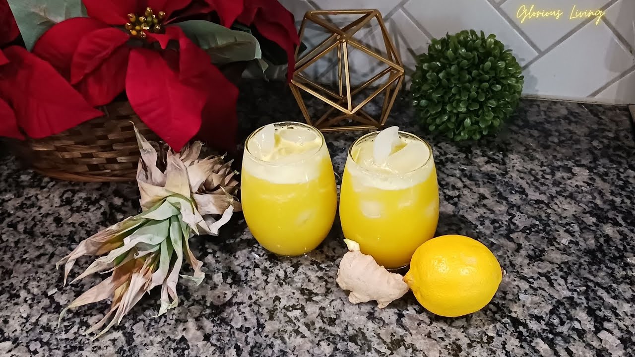 Healthy Jucing Recipe To Detox & Boost Your Immune System//Pinapple ...