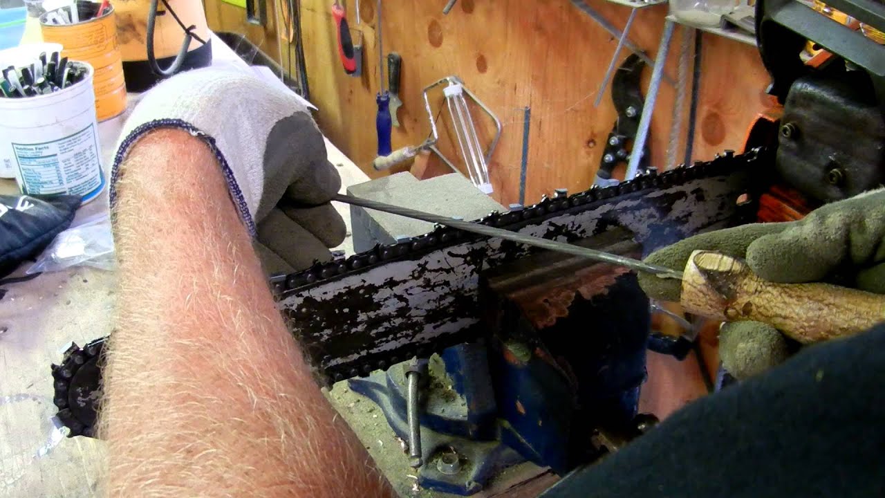 How to FILE a CHAINSAW like a PRO - YouTube