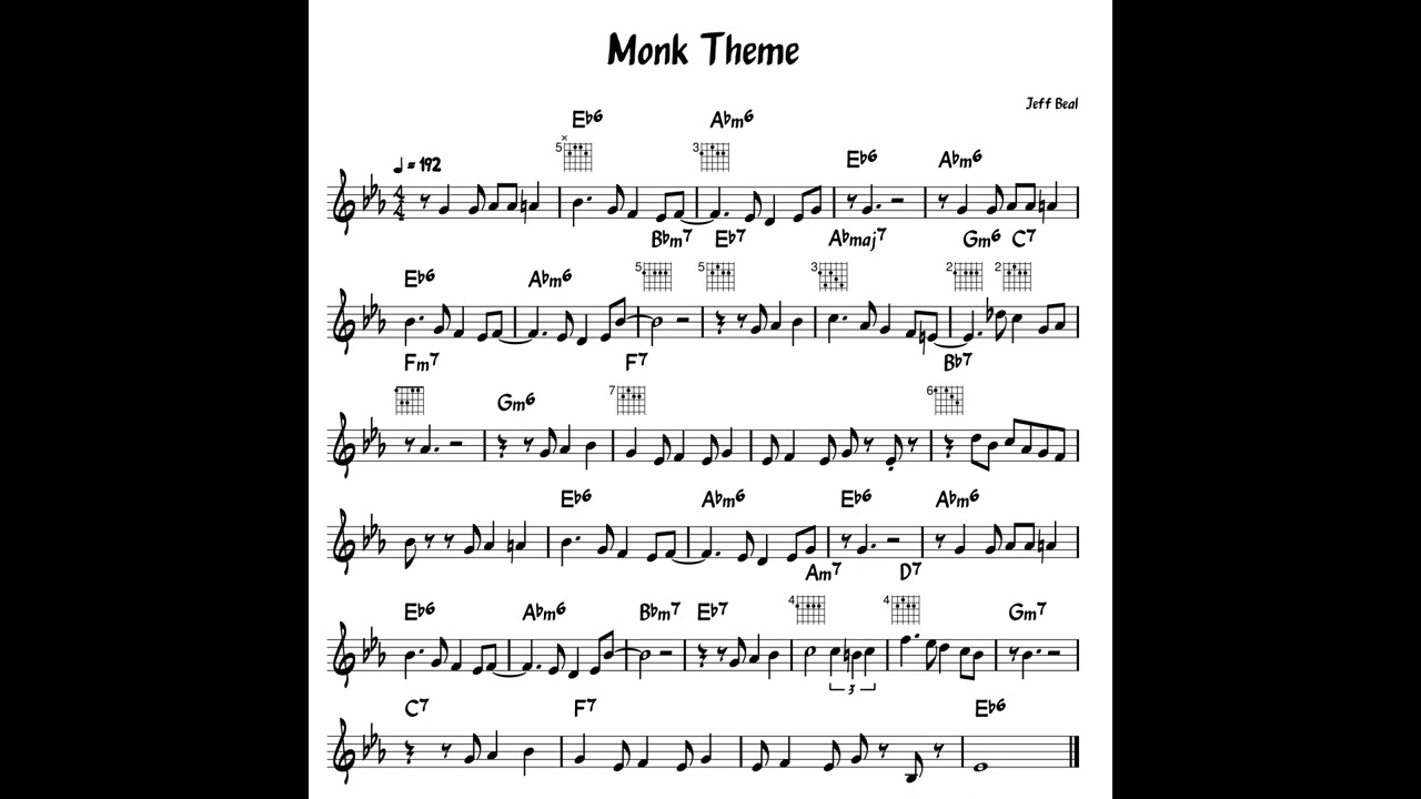 Monk Theme - Jeff Beal (score) - YouTube