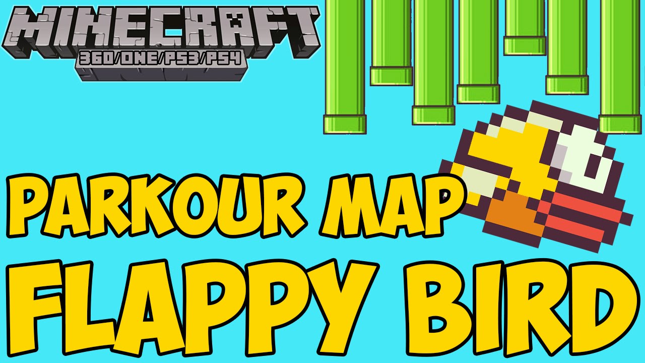 Minecraft Xbox: FLAPPY BIRD PARKOUR (LIVE) Let's Play + Map Download - YouTube