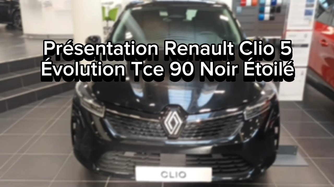 Présentation Renault Clio 5 Évolution Tce 90 Noir Étoilé - Entrée de ...