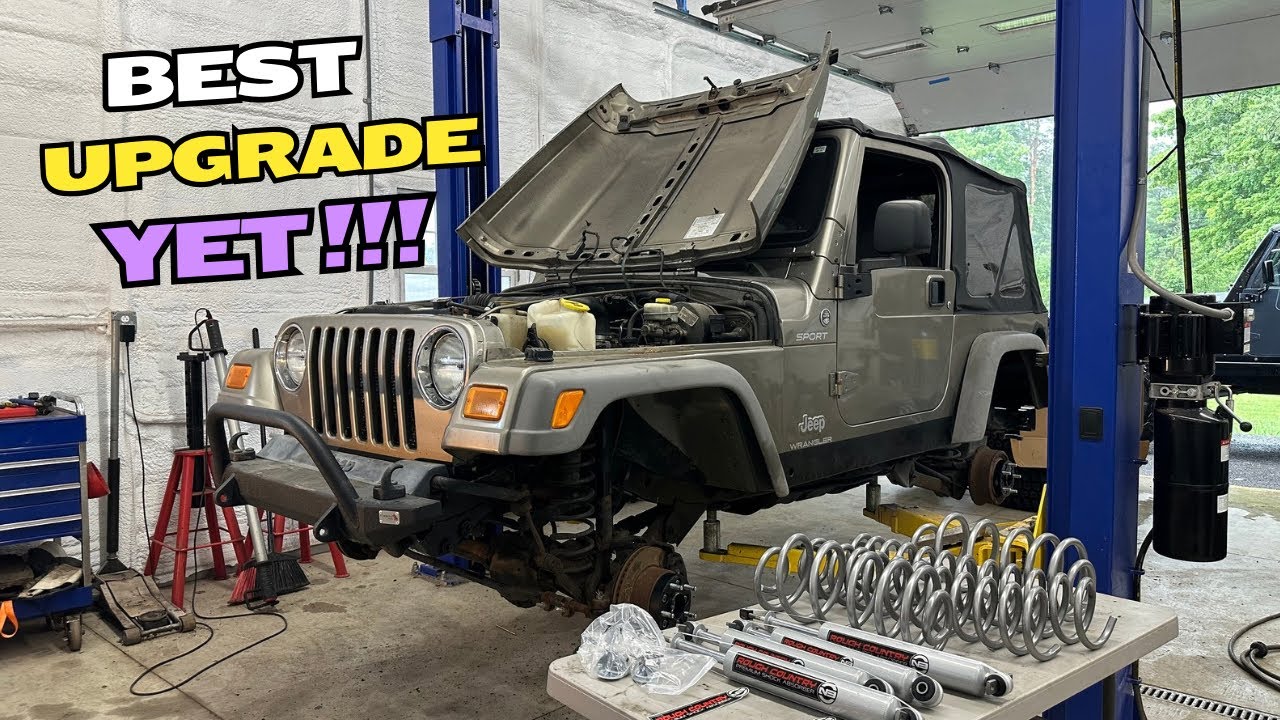 Budget Lift Kit Install | Jeep Wrangler TJ Build Pt. 5 - YouTube