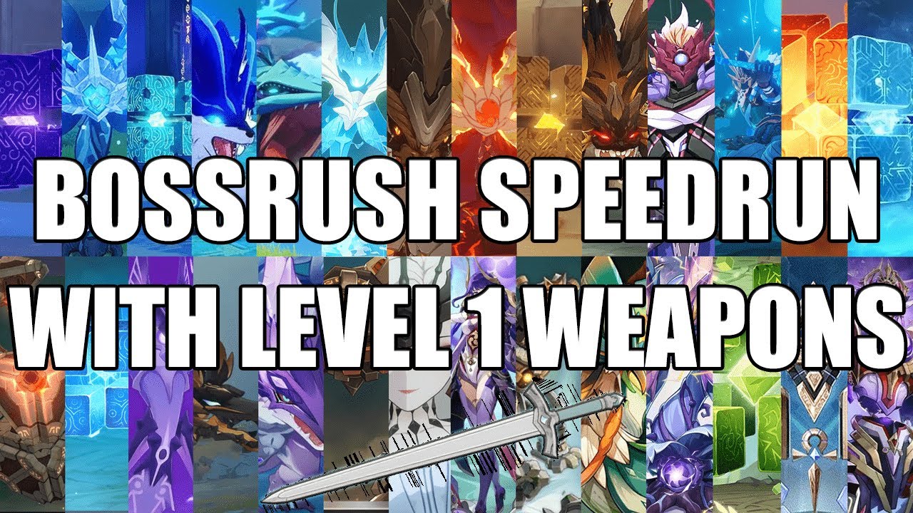 [AR60] Level 1 Weapon Bossrush / Welkin Moon Giveaway - Genshin Impact ...
