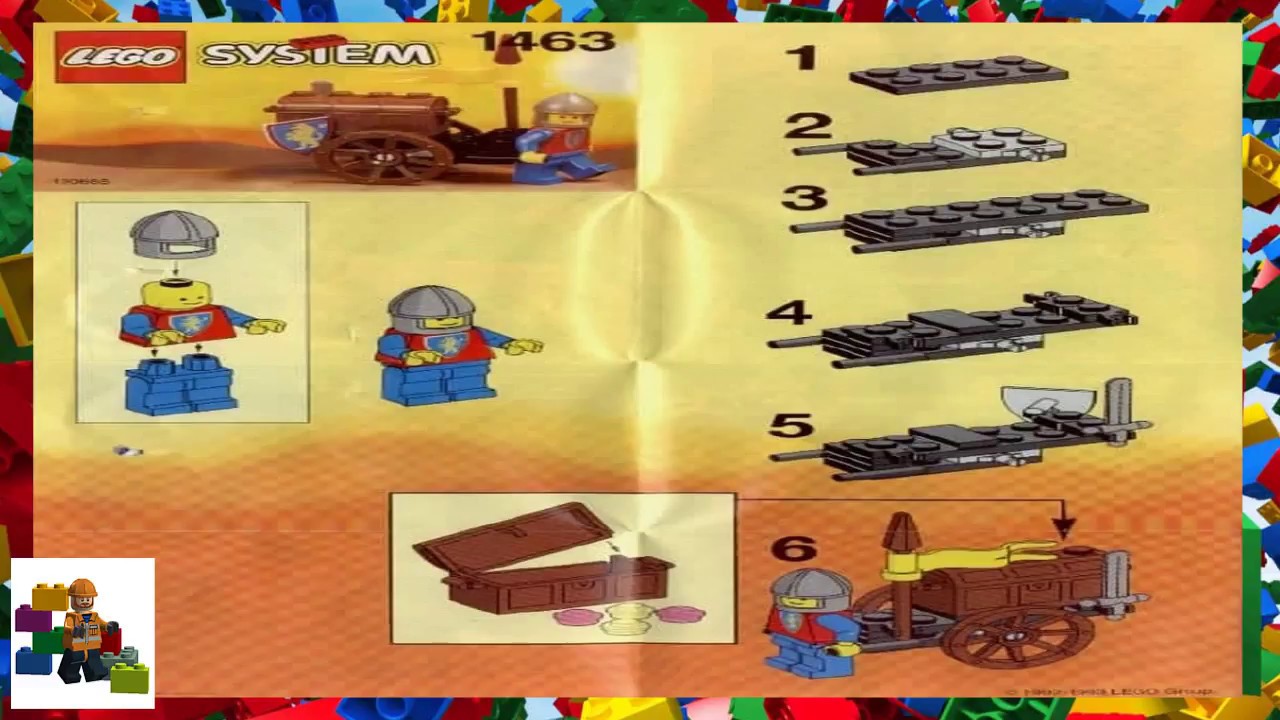 LEGO instructions - Castle - Crusaders - 1463 - Treasure Cart - YouTube