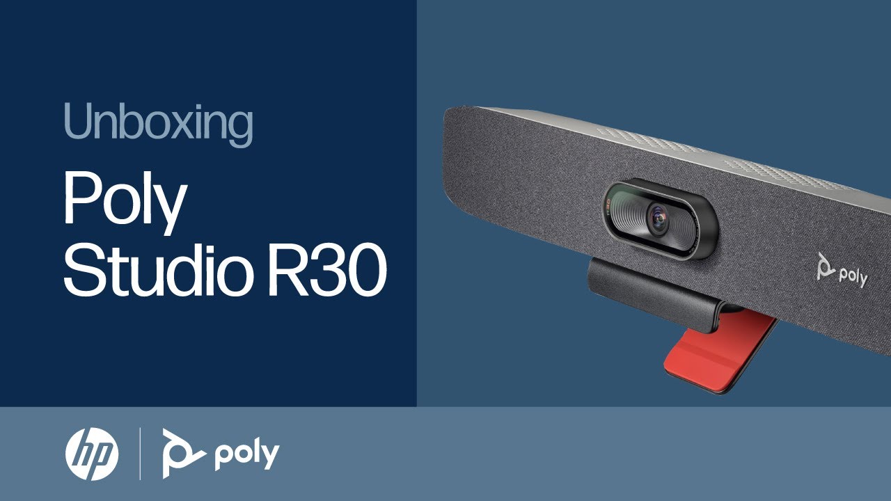 Poly Studio R30: Unboxing and Setup | HP Support - YouTube