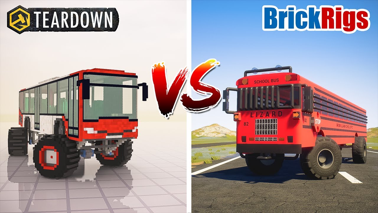Teardown MONSTER BUS vs Brick Rigs MONSTER BUS - YouTube