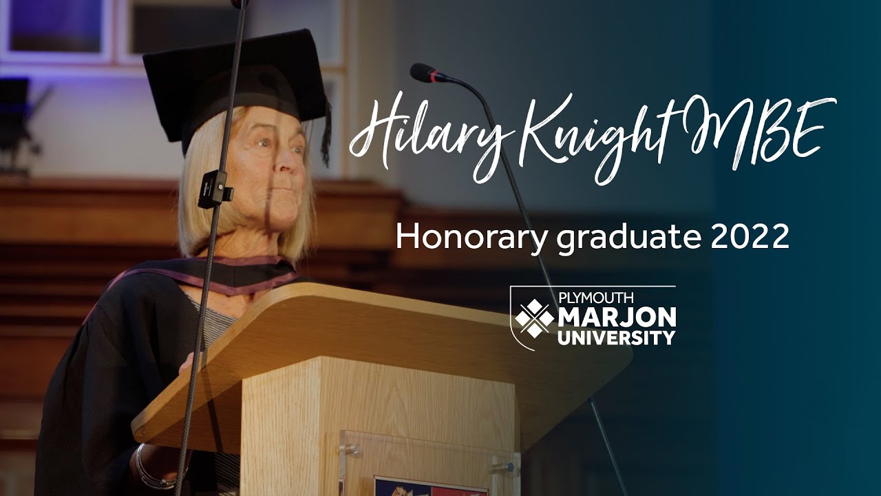 Hilary Knight MBE - Honorary graduate | Marjon Graduation 2022 - YouTube